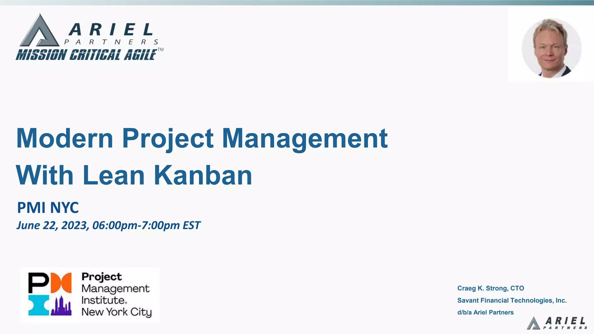 20230622 PMINYC Modern Project Management with Lean Kanban | PPTX
