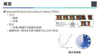 論文紹介：Temporal Sentence Grounding in Videos: A Survey and Future ...