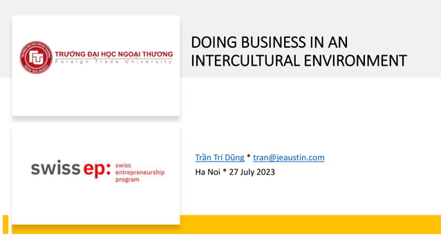 Doing Business in an Intercultural Environment | PPT