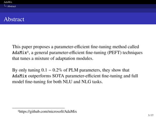 AdaMix: Mixture-of-Adaptations for Parameter-efficient Model Tuning.pdf