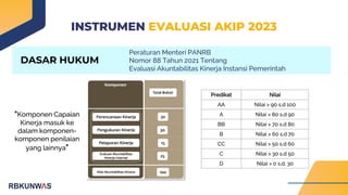 Materi Umum Evaluasi SAKIP untuk kementerian | PDF