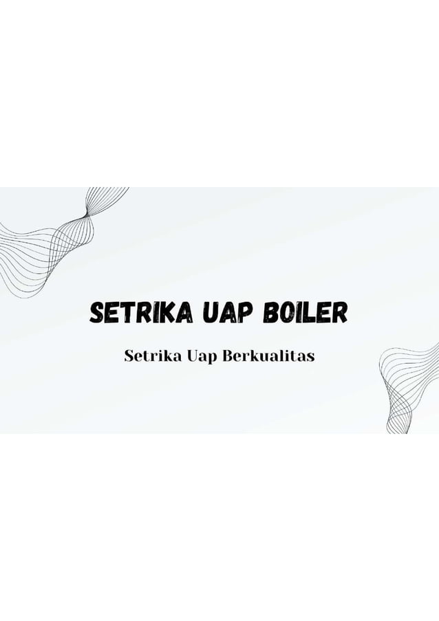 Alat Setrika Uap | PDF