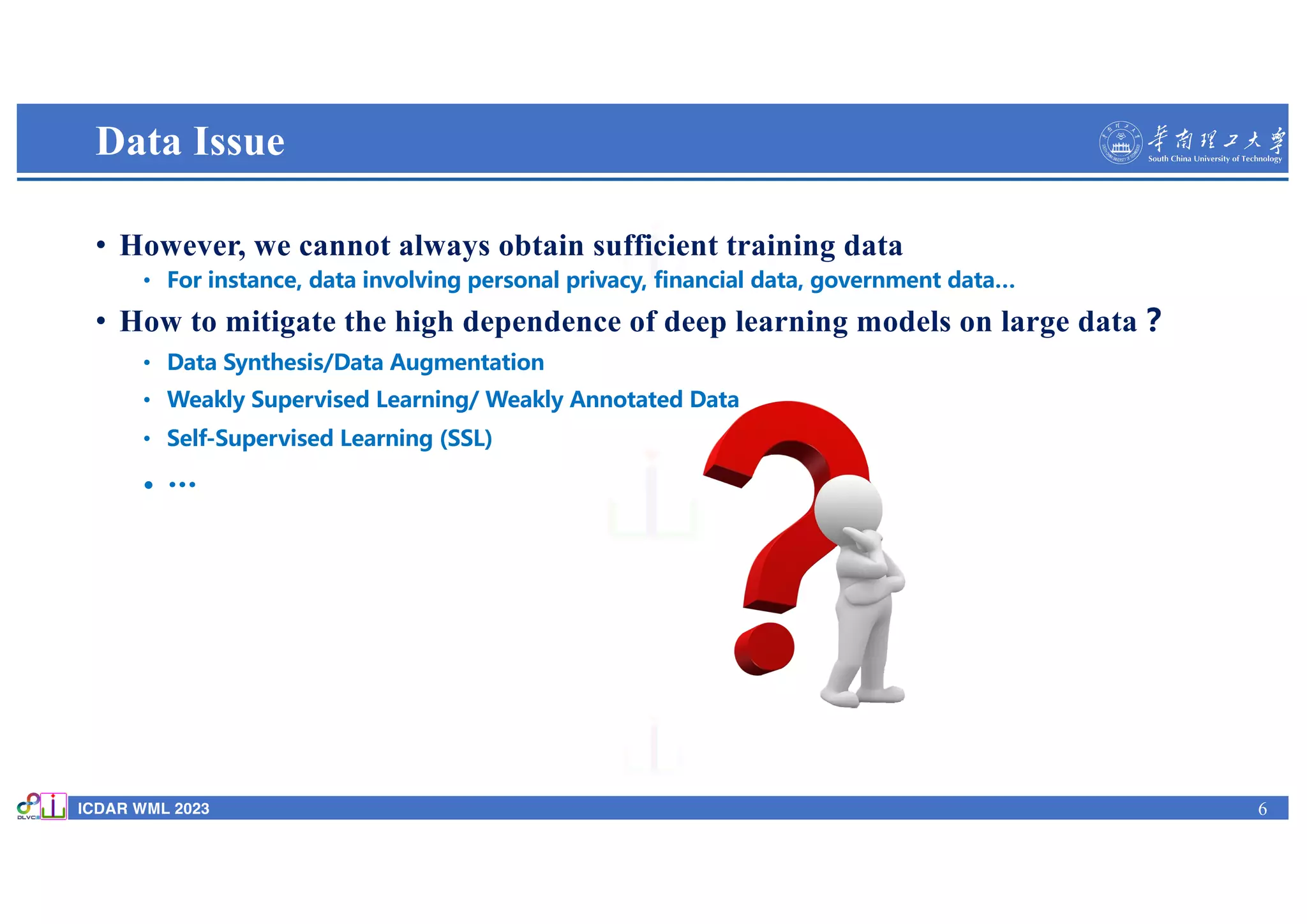 Optical Character Recognition: from data driven to self-supervised learning (ICDAR WML 2023 ...