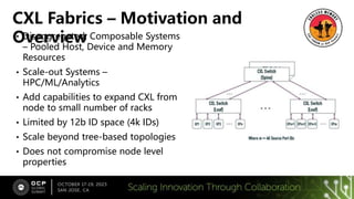 Introduction to CXL Fabrics | PPTX
