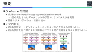 論文紹介：OneFormer: One Transformer To Rule Universal Image Segmentation | PDF