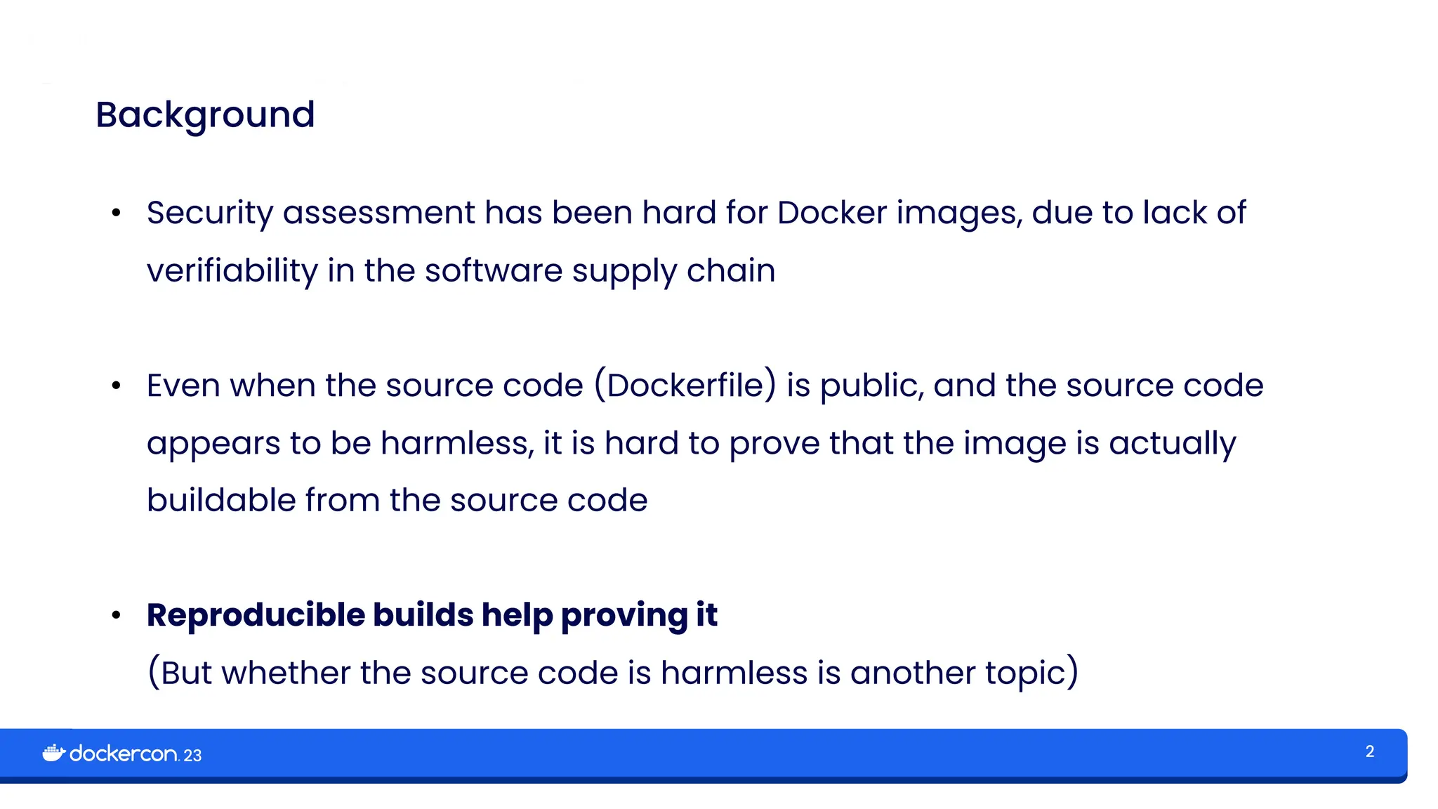 [DockerCon 2023] Reproducible builds with BuildKit for software supply ...