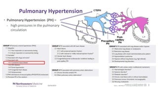 Pulmonary Hypertension (PH) | PPTX