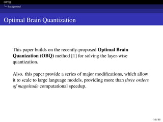 GPTQ: Accurate Post-Training Quantization for Generative Pre-trained ...