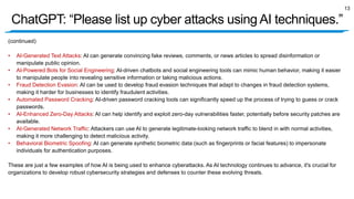 AI: The New Player in Cybersecurity (Nov. 08, 2023) | PDF