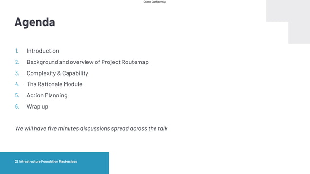 Project Development Routemap - Infrastructure Foundation Masterclass | PPT