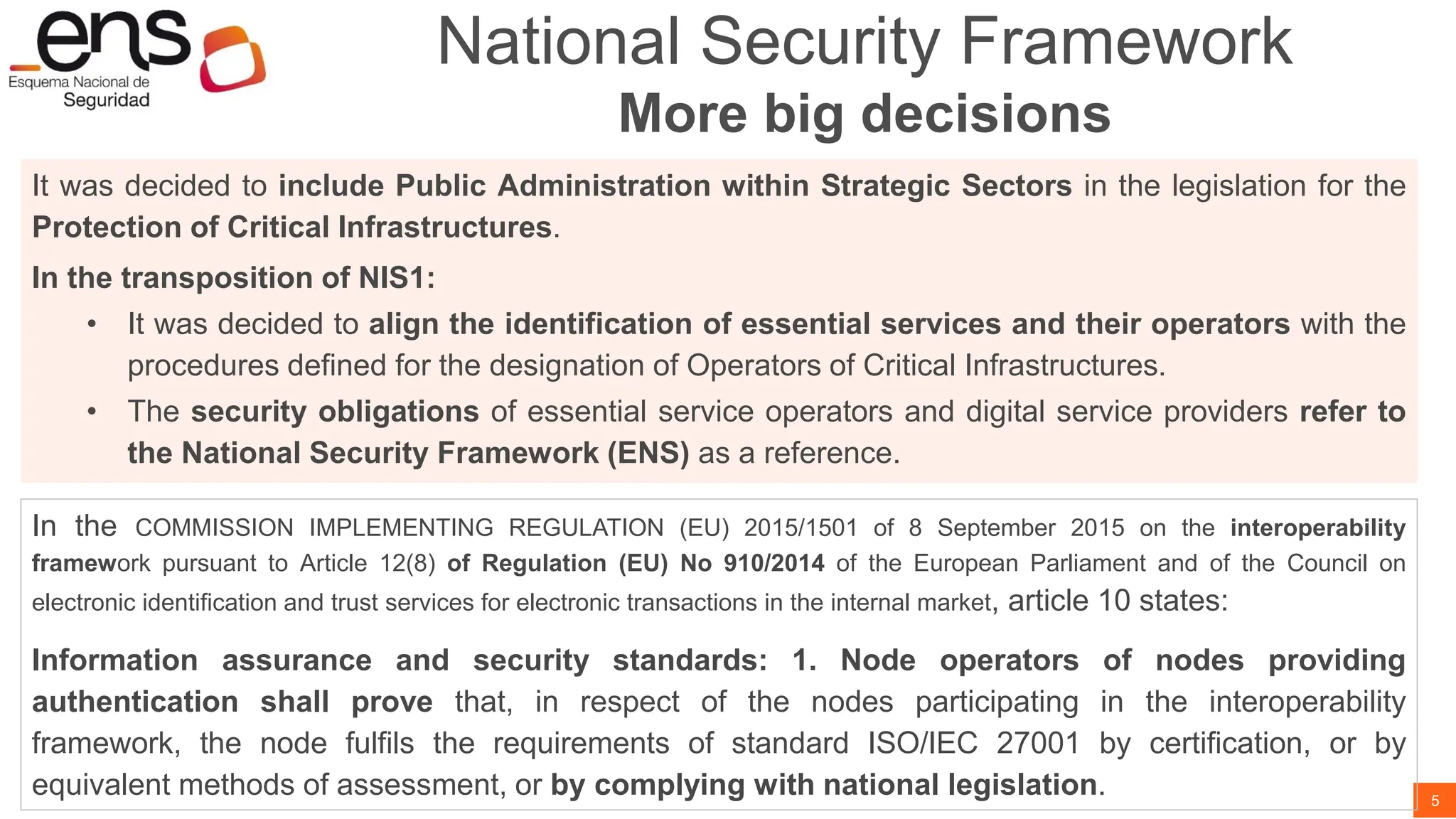 The National Security Framework of Spain | PDF