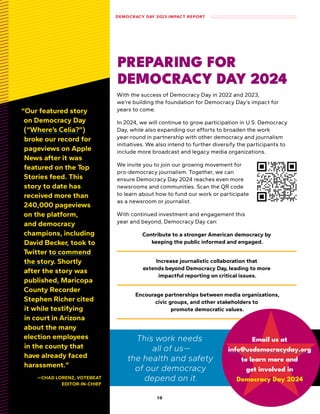 Democracy Day 2022-2023 impact report | PDF