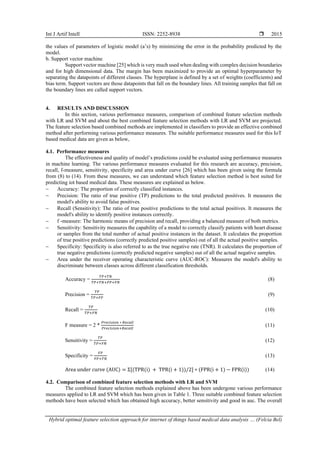 Hybrid optimal feature selection approach for internet of things based medical data analysis for ...
