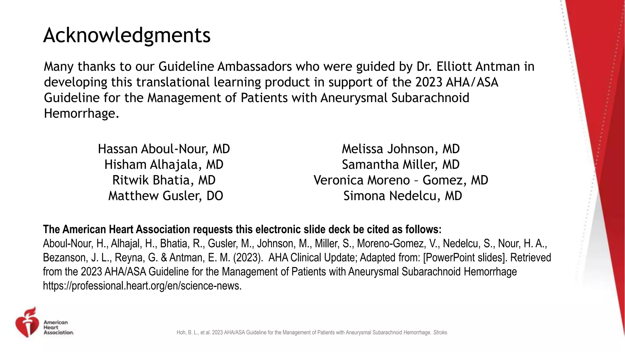 2023 Aneurysmal Subarachnoid Hemorrhage Clinical Update Slides.pptx