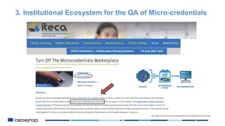 A Digitally Enabled Ecosystem of Micro-credentials: A Complex Ecosystem ...