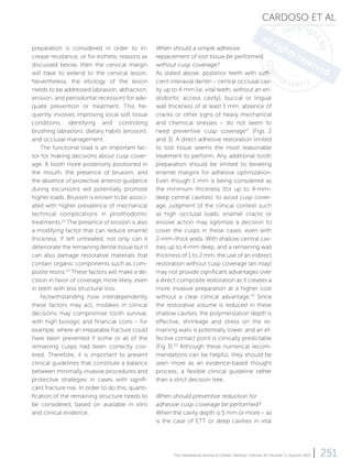2023 Clinical guidelines for posterior restorations based on Coverage ...