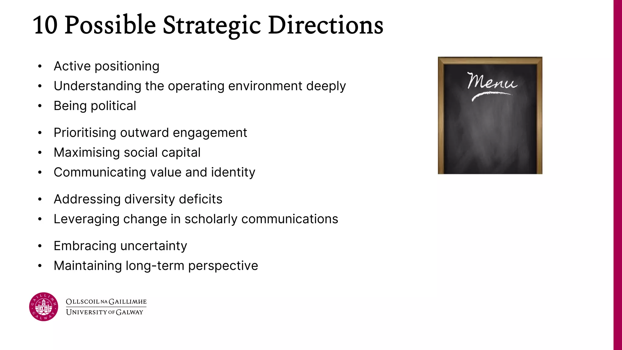 The Sustainable Strategic Advancement of Academic Libraries: a SWOT ...
