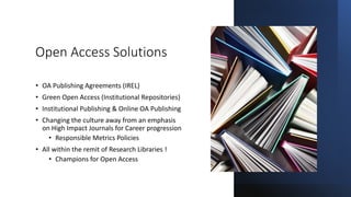 Why Research Libraries supporting Open Access is vital to the achievement of the UN SDGs and ...