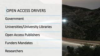 Why Research Libraries supporting Open Access is vital to the achievement of the UN SDGs and ...