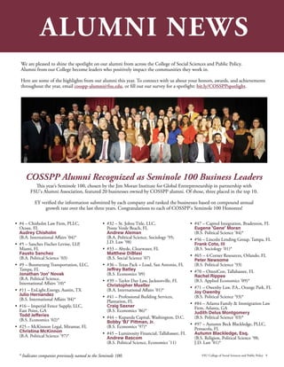 FSU COSSPP Engage Magazine 2022-2023 - page view | PDF