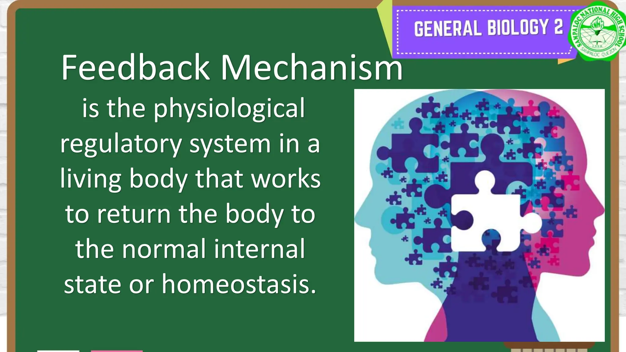 gEN BIOLOGY 2- feedback mechanism | PPTX