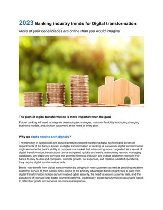 2023 digital transformation trends in banking.pdf | Business Banking & Finance | Business