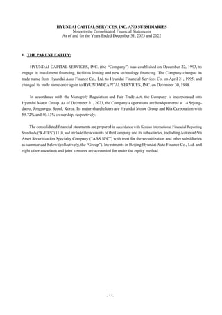 hyundai capital 2023 consolidated financial statements | PDF