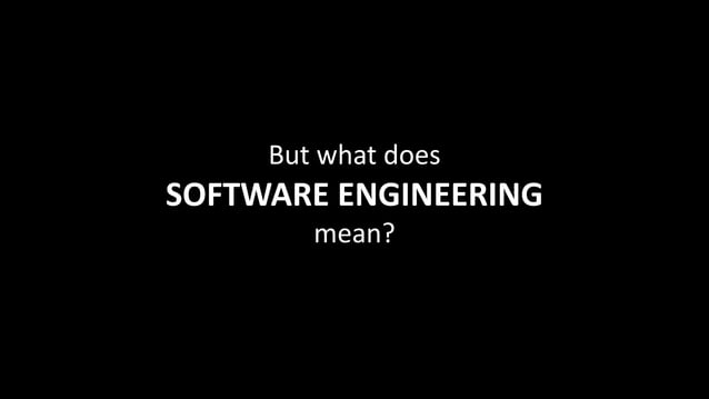 SOFTWARE ENGINEERING: IN A NUTSHELL | PPT