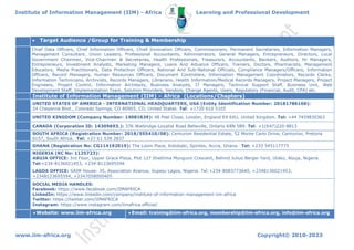 IIM 2023 Events and Training Calendar | PDF
