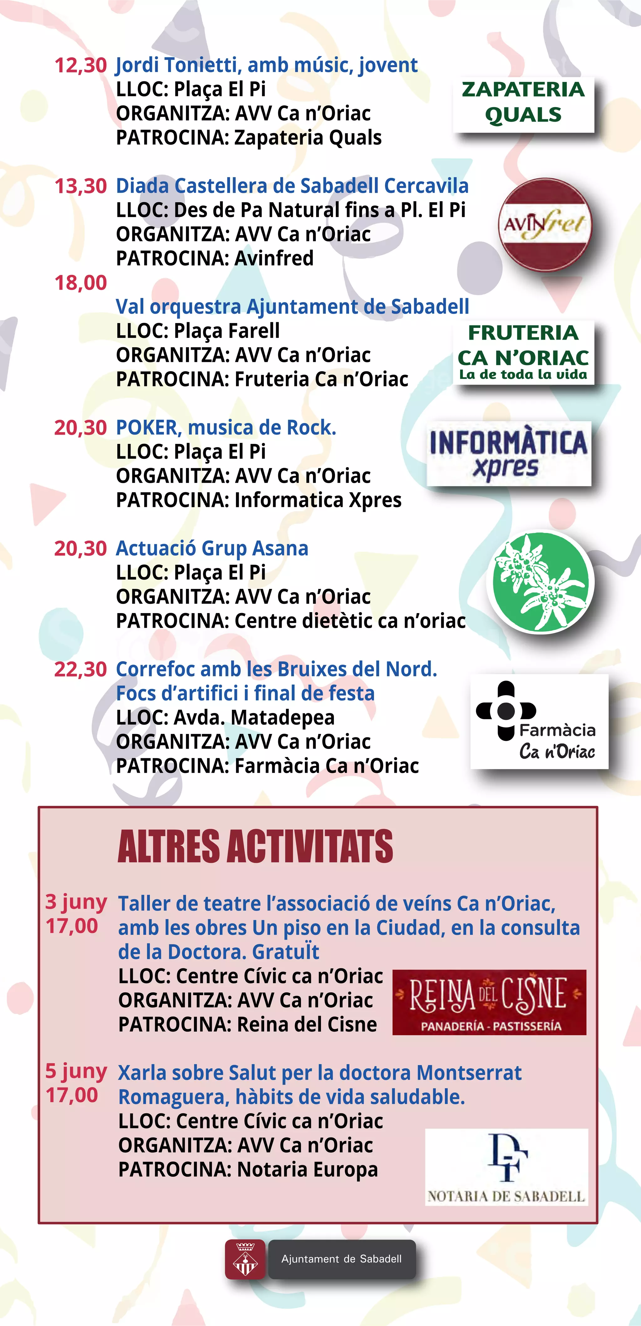 Festa Major Ca n'Oriac 2023 | PDF