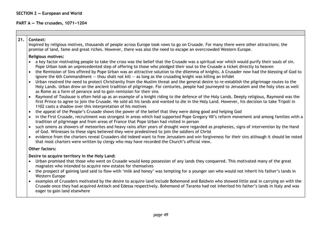 SQA Higher History exam (paper 1) - 2023 (marking instructions) | PDF ...