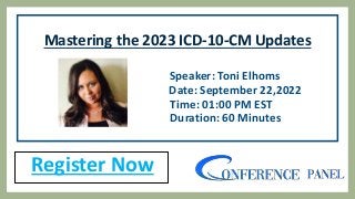 2023 ICD-10-CM Coding Updates – Important Guidelines | PPT