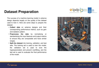 Geometry prediction of the antenna design using machine learning method | PPTX