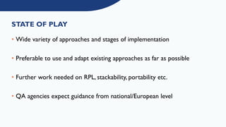 Anna Gover - Quality perspectives on microcredentials | PPT