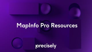MapInfo Pro Tips & Tricks med Geograf | PDF