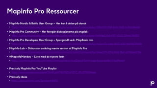 MapInfo Pro Tips & Tricks med Geograf | PDF
