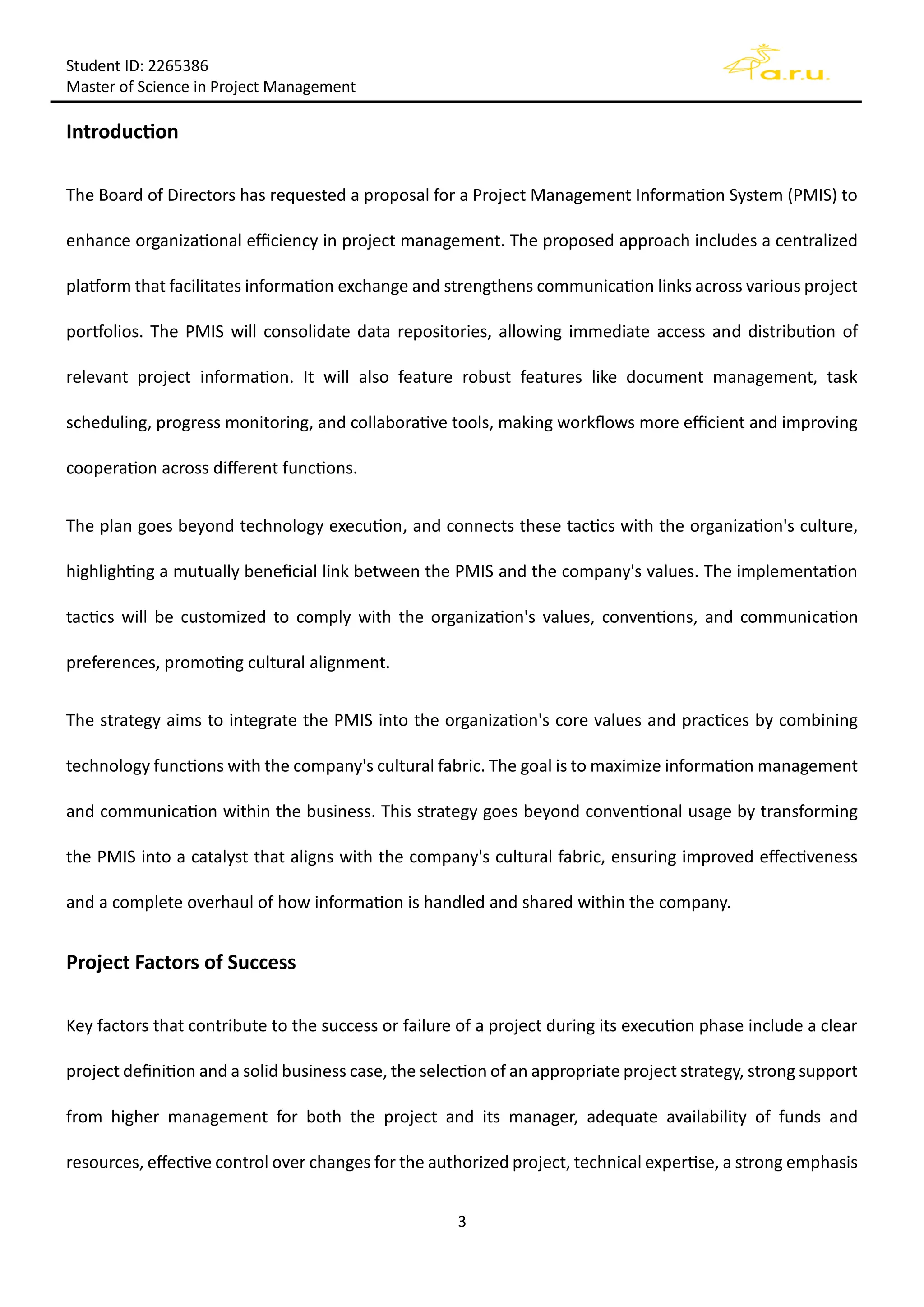 Importance of the Project Management Information System (PMIS) | PDF