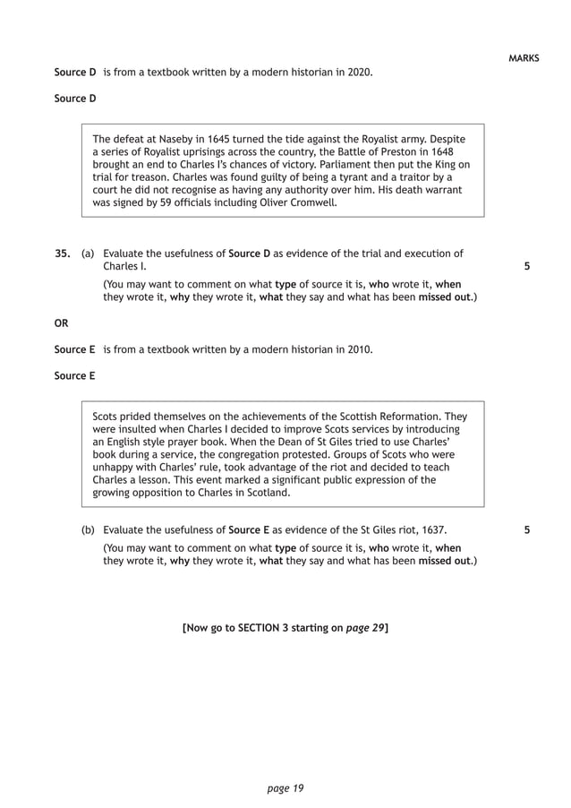 National 5 History exam - 2023 | PDF