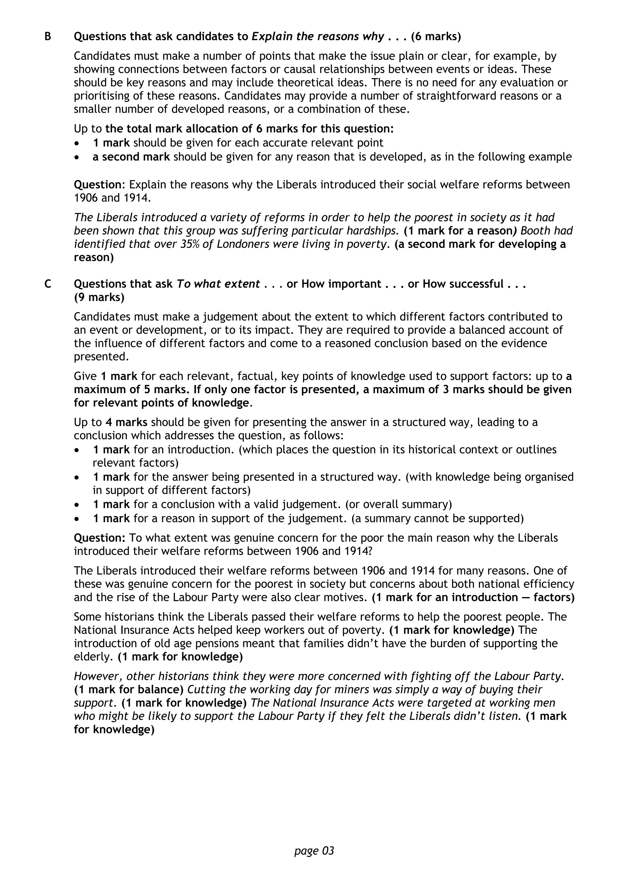 National 5 History exam - 2023 (marking instructions) | PDF