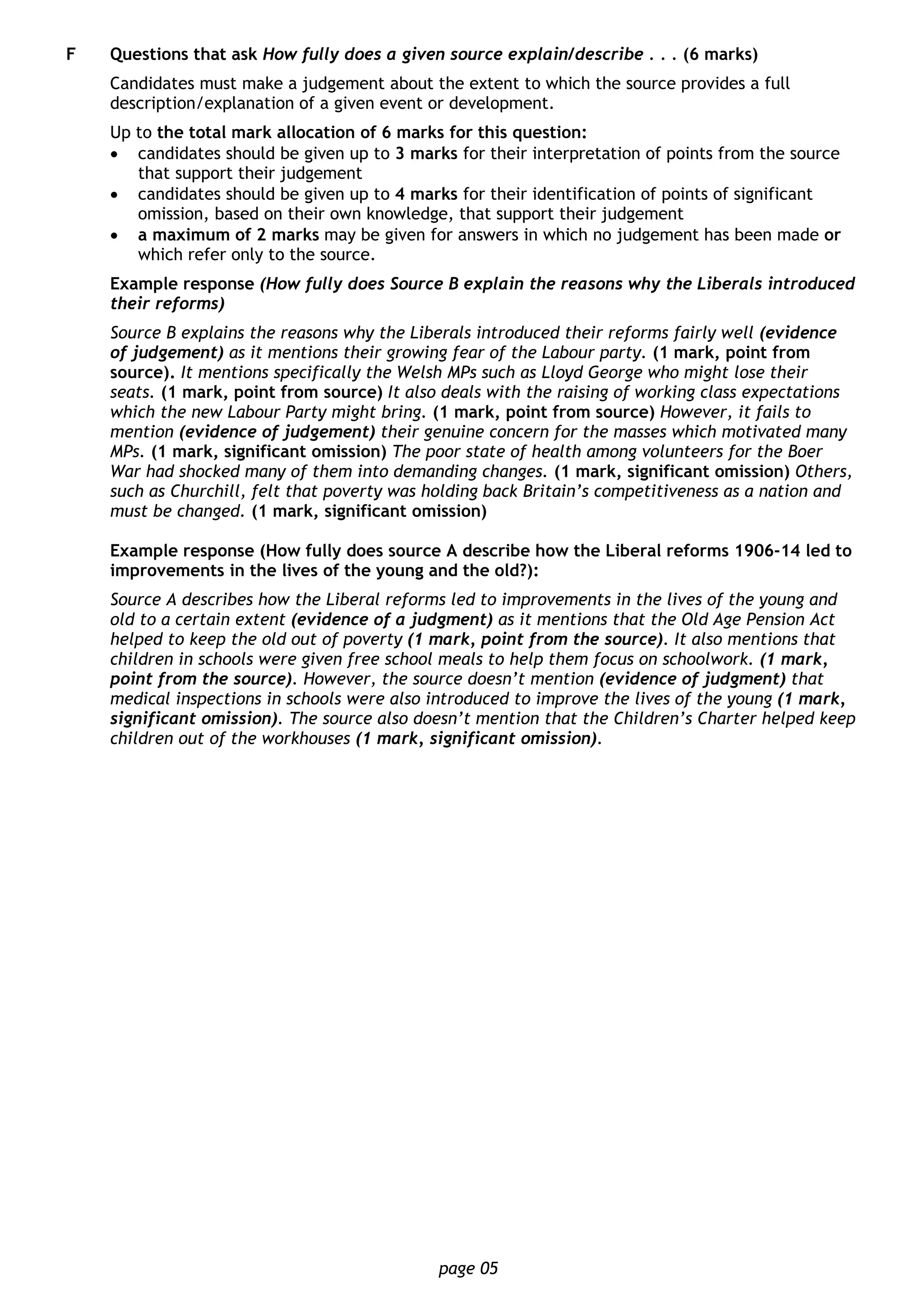 National 5 History exam - 2023 (marking instructions) | PDF