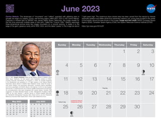 Holiday Calendar Nasa