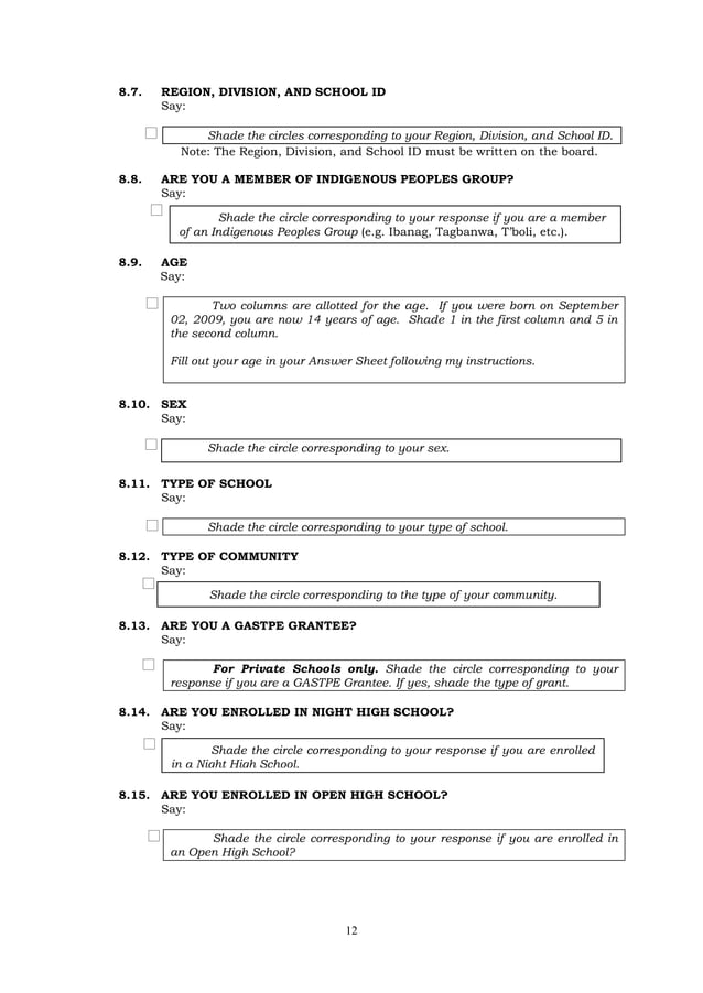 school deped 2023 NCAE EXAMINER'S HANDBOOK.pdf