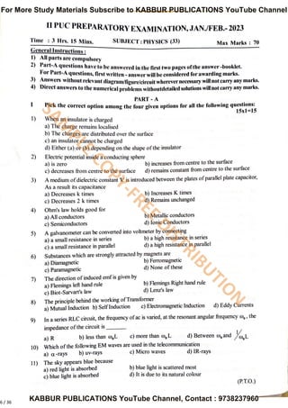 2023 Physics New Pattern | PDF