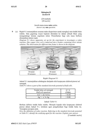 kertas percubaan spm kimia kertas 2 dari putrajaya | PDF