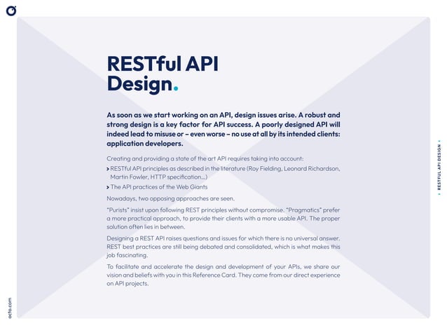 RefCard RESTful API Design | PPT