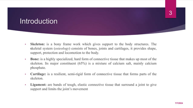 Lecture note for 200 level students Skeletal system.pptx