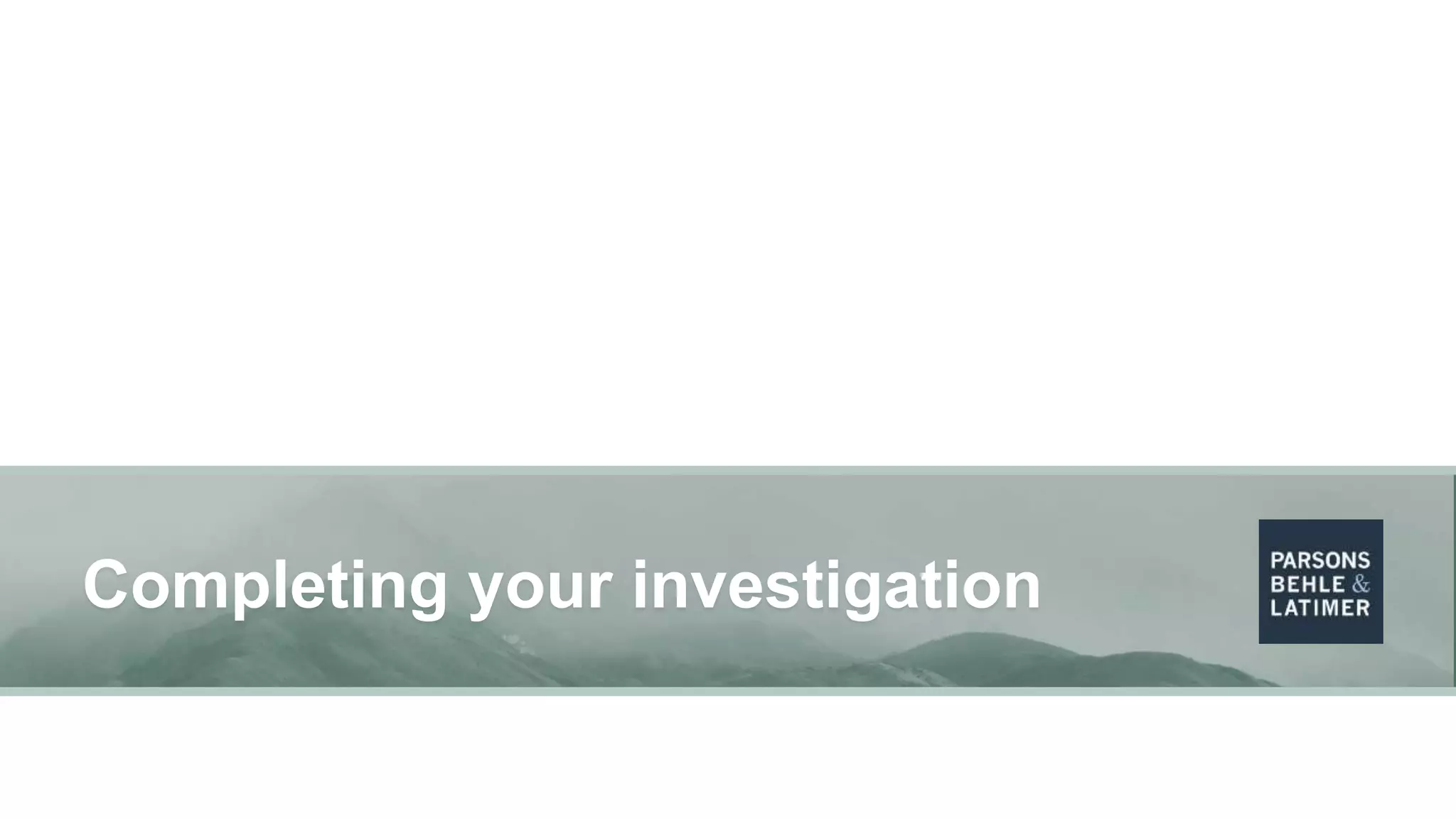 Conducting Effective Workplace Investigations | PPTX