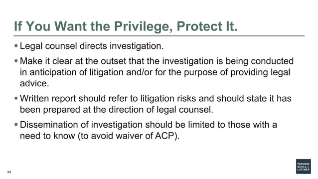 Conducting Effective Workplace Investigations | PPTX | Career Advice ...