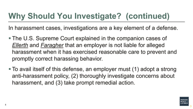 Conducting Effective Workplace Investigations | PPTX | Career Advice ...