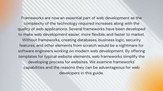 2023 Top Advantage of Web Development Framework.pptx